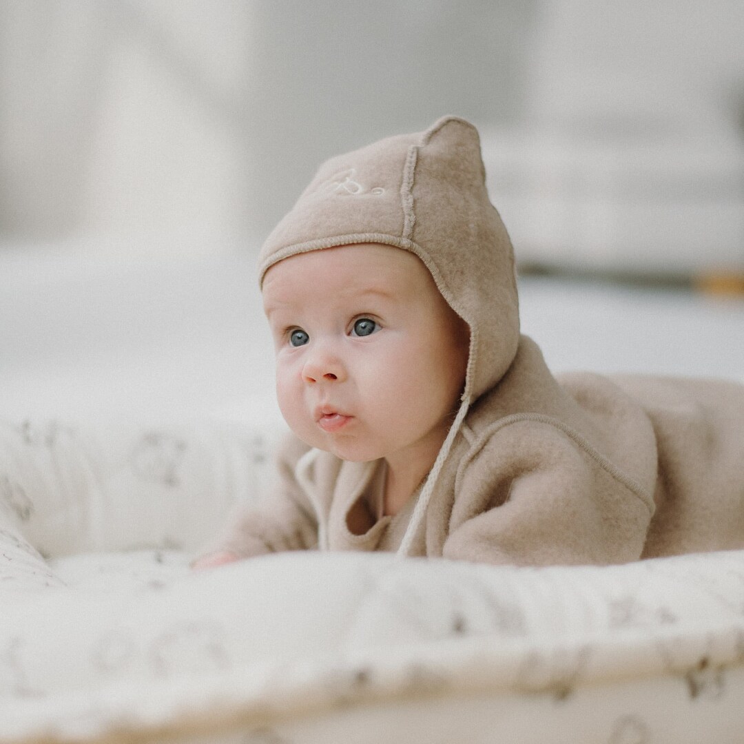 Merino Wool Baby Hat, Baby Hat With Sheep Ornaments, Perfect Gift for ...