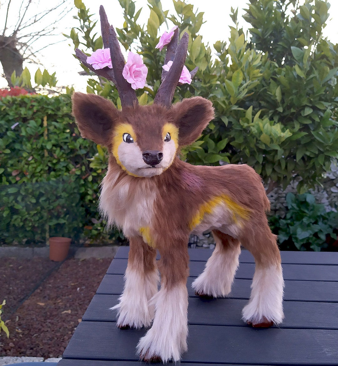 Sawsbuck Pokemon Plush Spring Spring, Realistic Pokemon Plush - Etsy ...