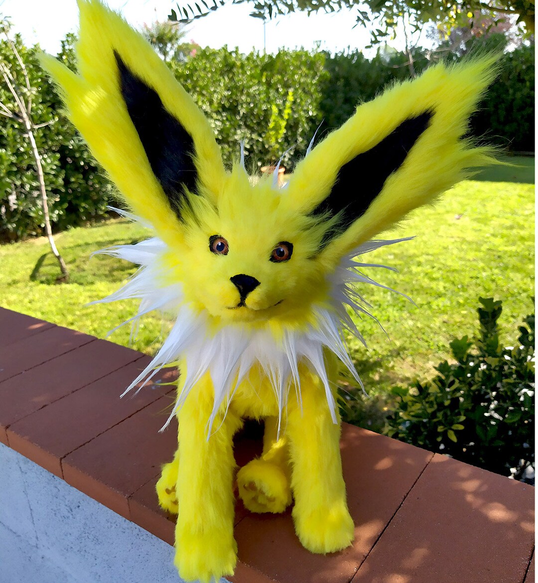 Peluche Pokemon Jolteon Inspired Real Life – Art Doll - OOAK Realistic ...