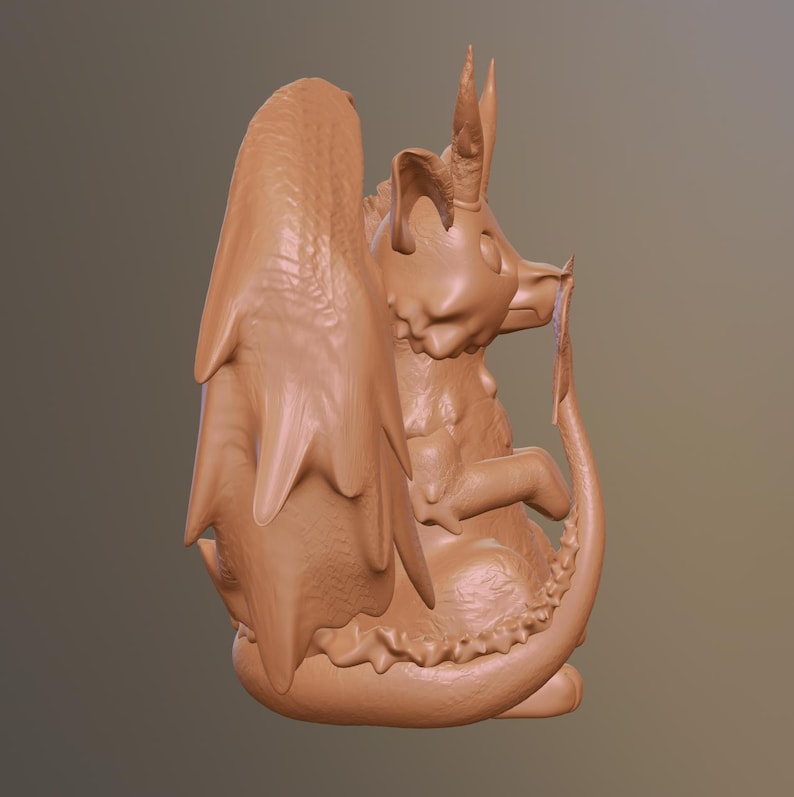 Cute Kawaii DRAGON Fantasy. File Stl, Glb, Ply, Obj. File per La Stampa 3d. Modello Digitale. - Etsy