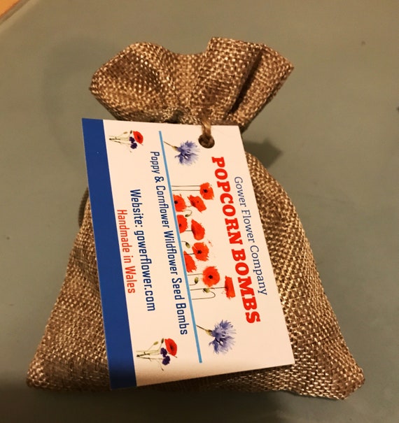 1 x large Bag of Popcorn Bombs 20 Wildflower Seed Bombs .. A | Etsy