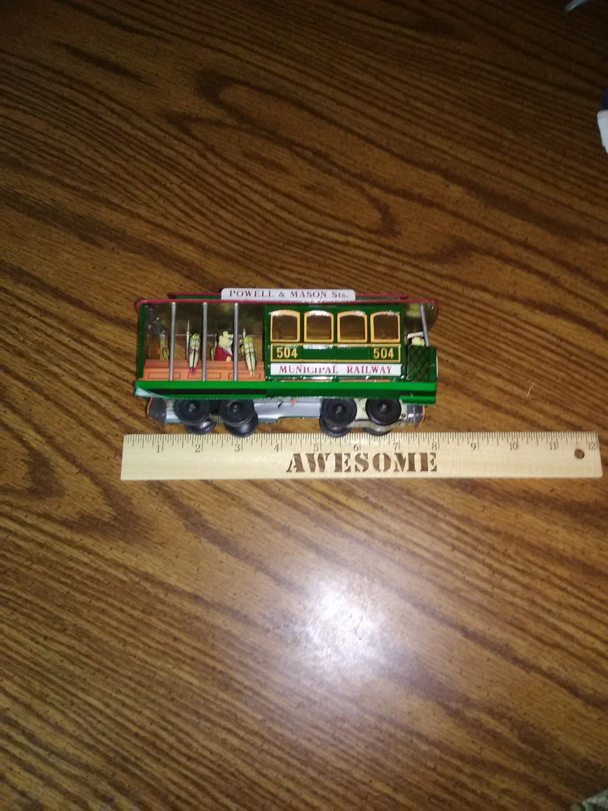 Toys Push & Pull Toys Toys & Games VINTAGE MUNICIPAL RAILWAY #504 ...