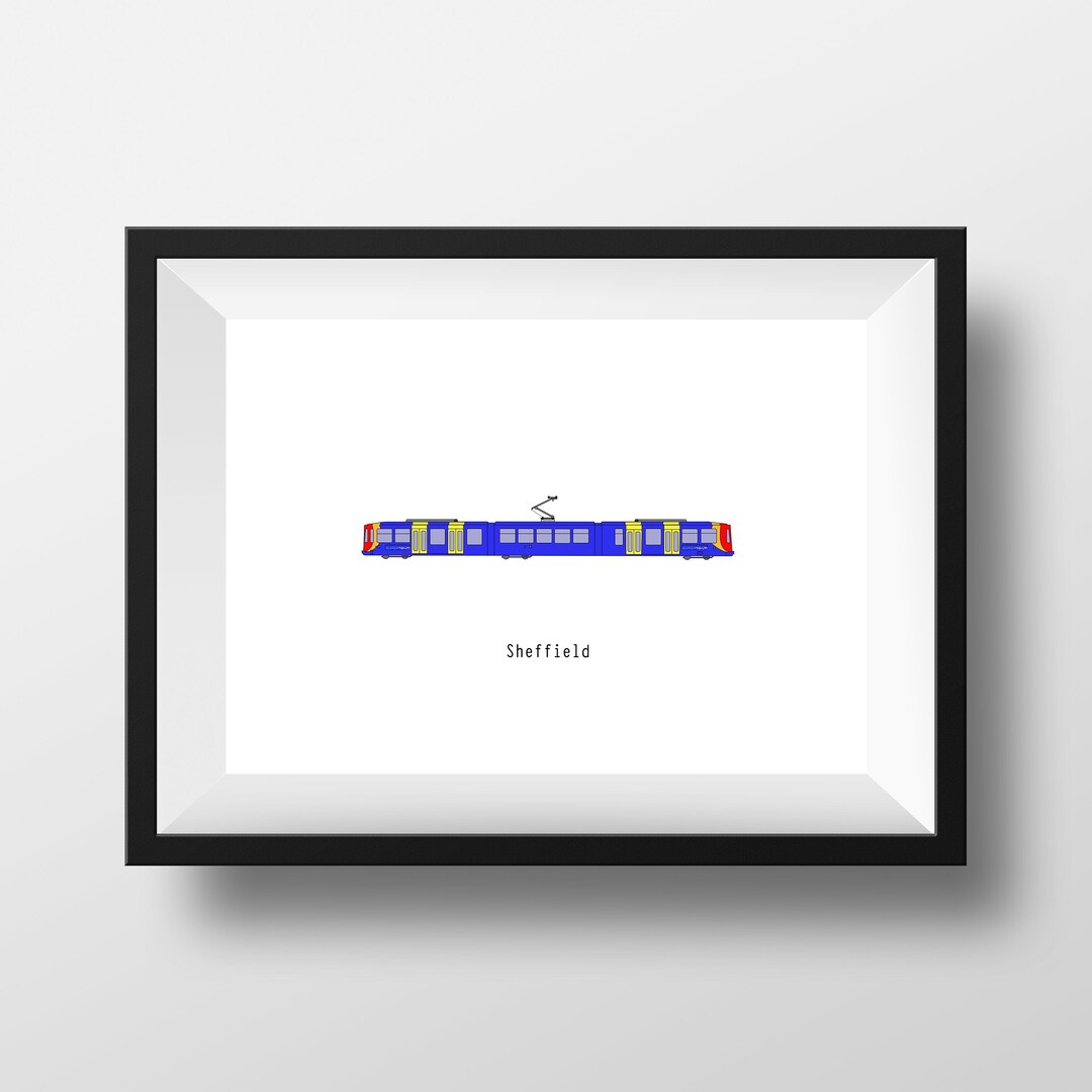 Sheffield Supertram, Wall Art, Printable, Instant Download - Etsy