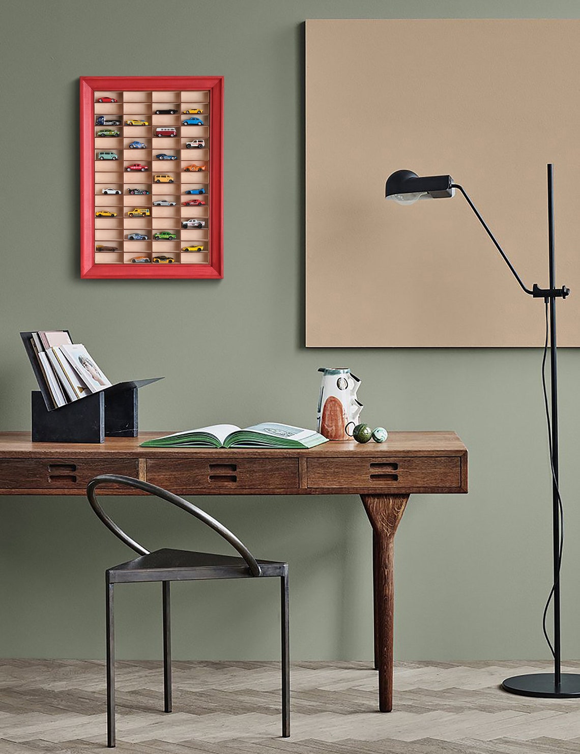 Display for Hot Wheels and Matchbox Cars, 1/64 Diecast Car Garage ...