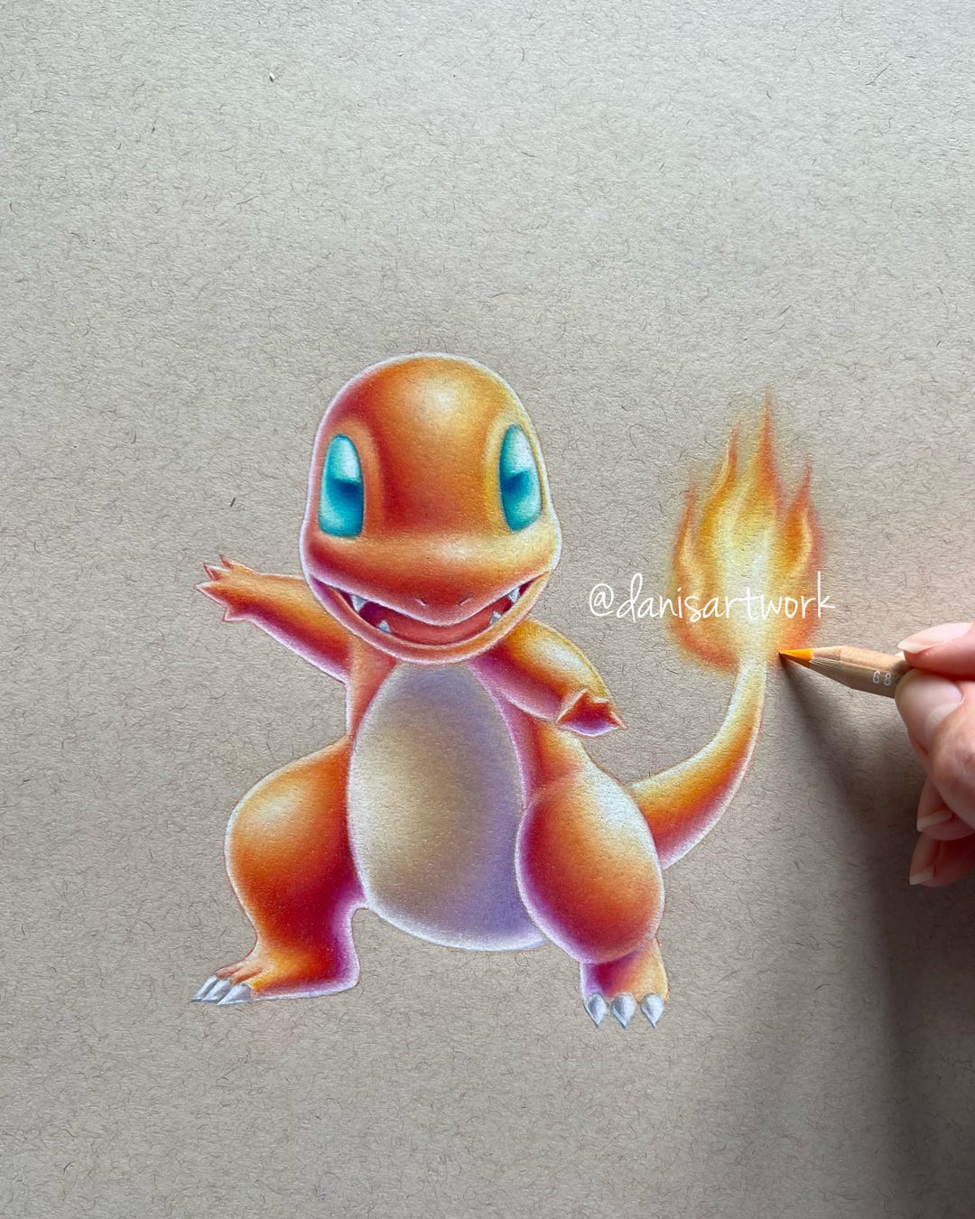 ORIGINAL Charmander Fanart - Etsy
