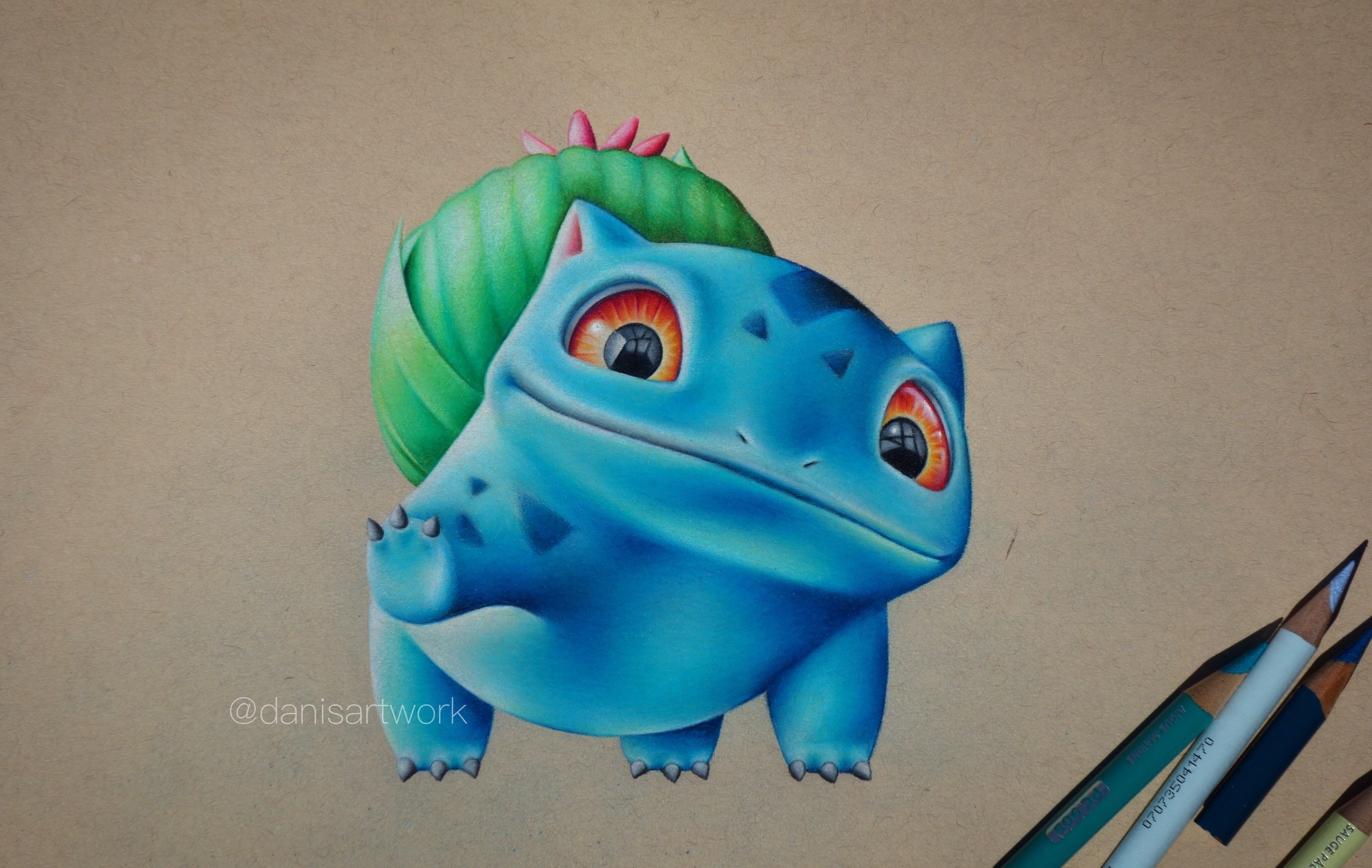 Realistic Bulbasaur Drawing