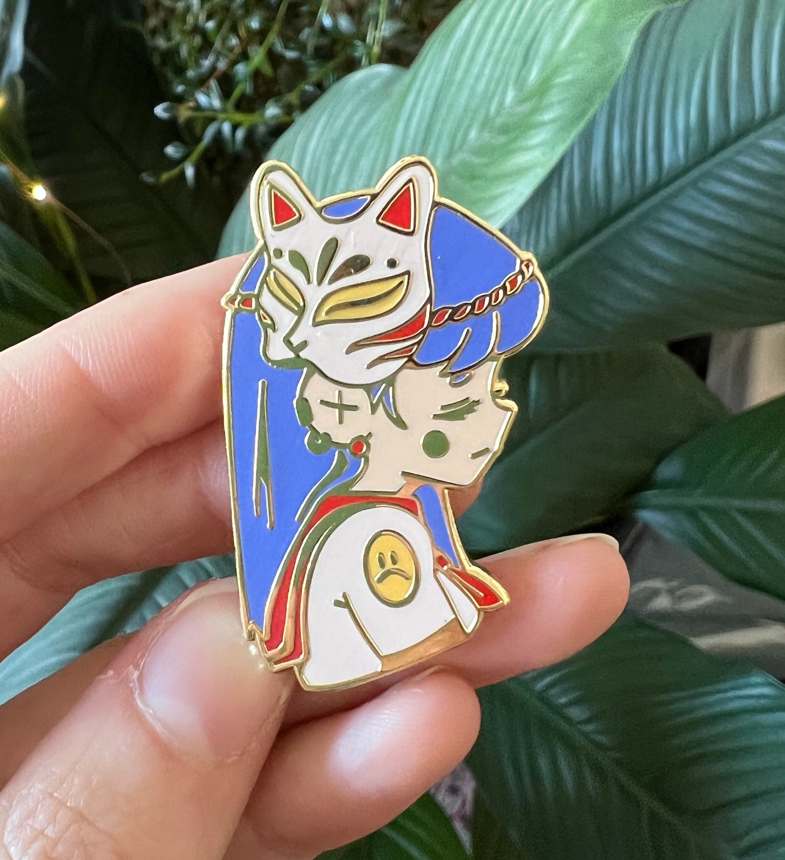 Kitsune Hard Enamel Pin - Etsy