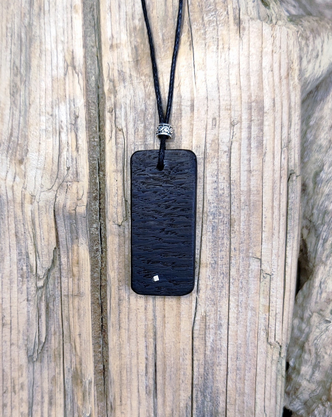 Dark Ukrainian Bog Oak Pendant Hand-carved Wooden Necklace - Etsy