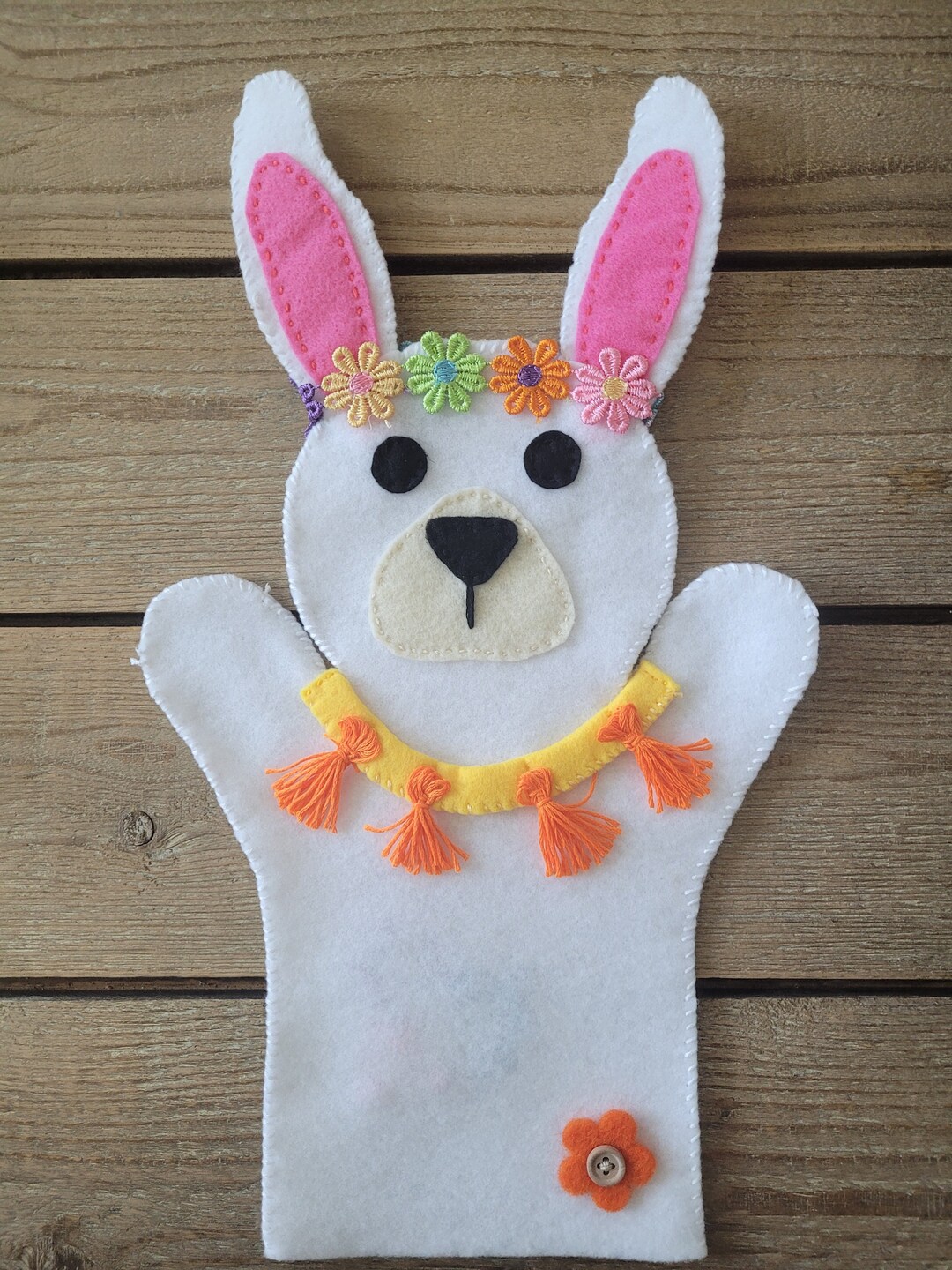 Llama Puppet and Book Set, Llama Felt Puppet, Learning Toy, Reading ...
