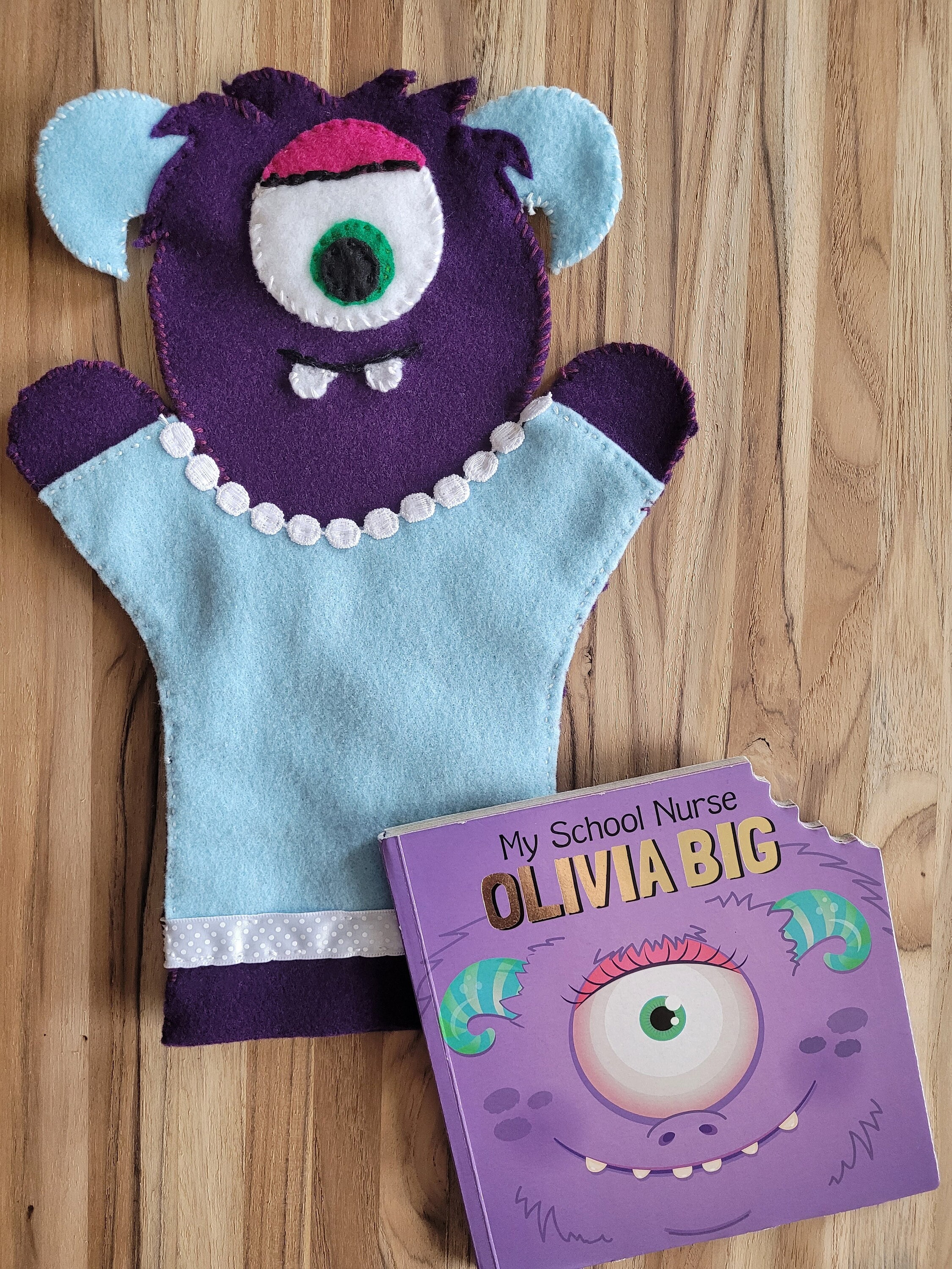 Monster Puppet Set Hand Puppet for Kids Puppet and Book Set - Etsy