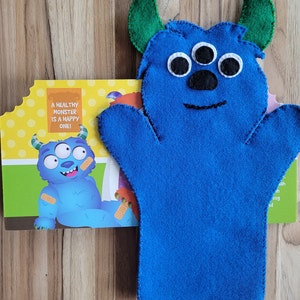 Monster Puppet Set, Hand Puppet for Kids, Puppet and Book Set, Doctor ...