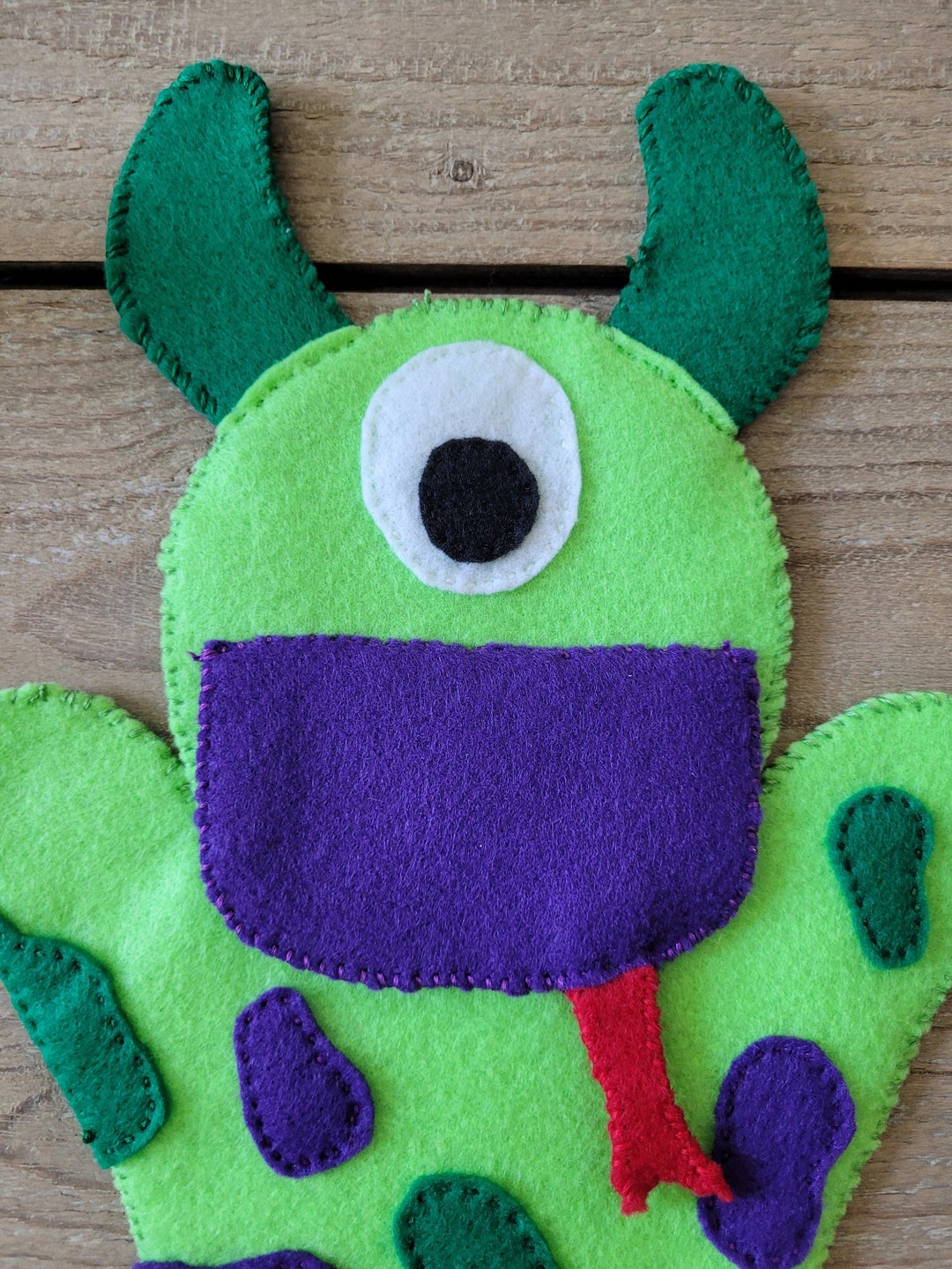 Felt Alien Hand Puppet: Kids Funny Monster Toy - Etsy
