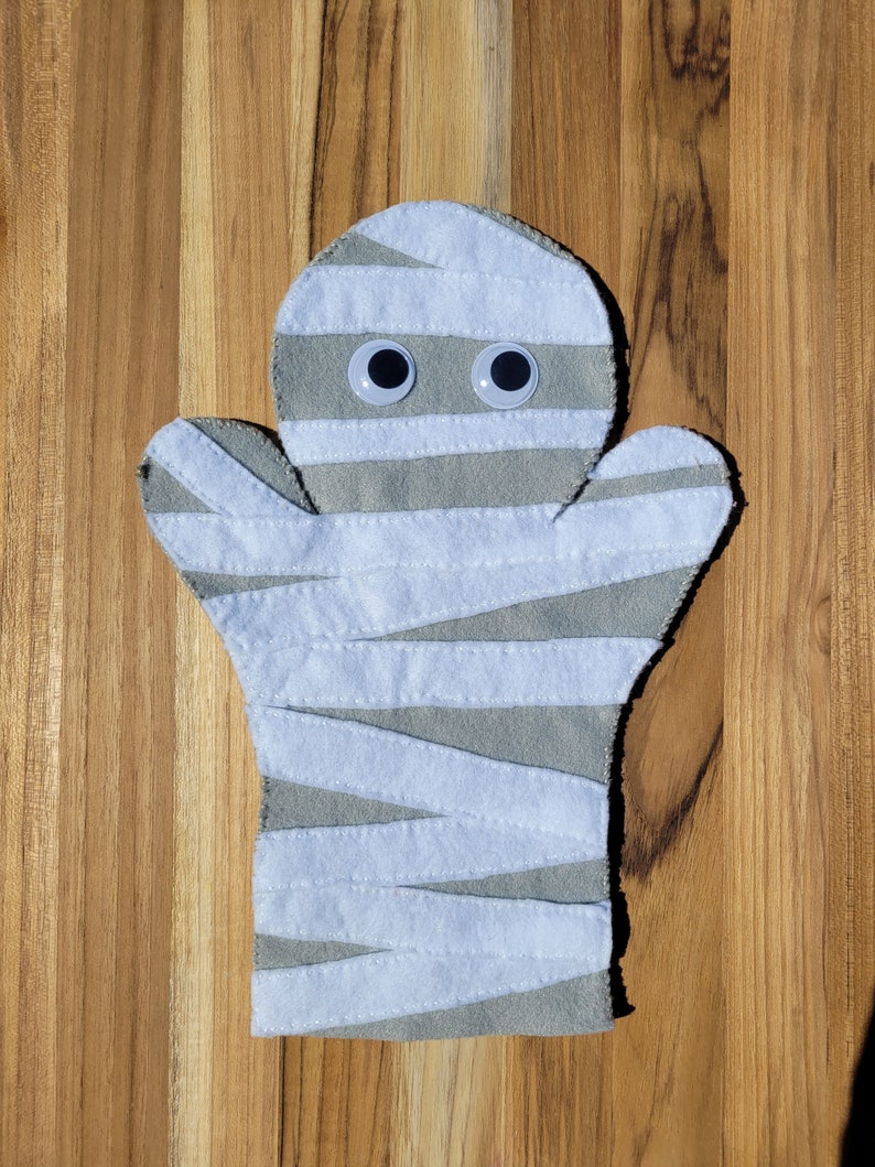 Mummy Puppet Halloween Puppet Spooky Season Boo Bag - Etsy