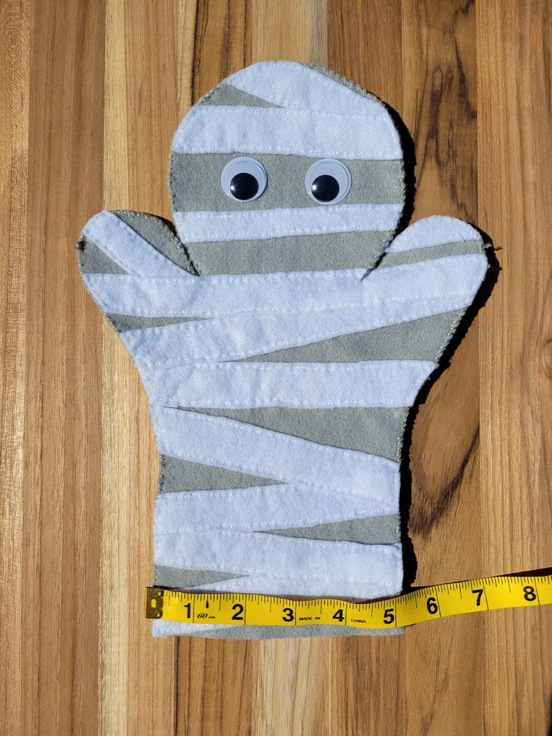 Mummy Puppet Halloween Puppet Spooky Season Boo Bag - Etsy