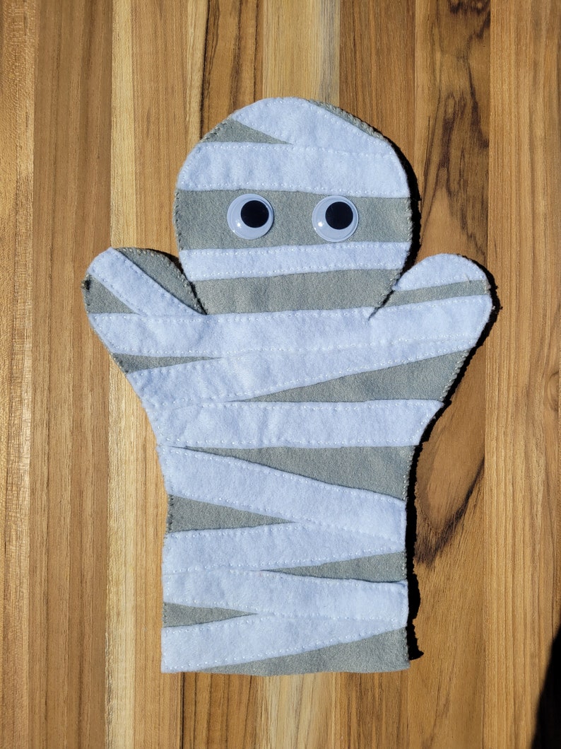 Mummy Puppet Halloween Puppet Spooky Season Boo Bag - Etsy