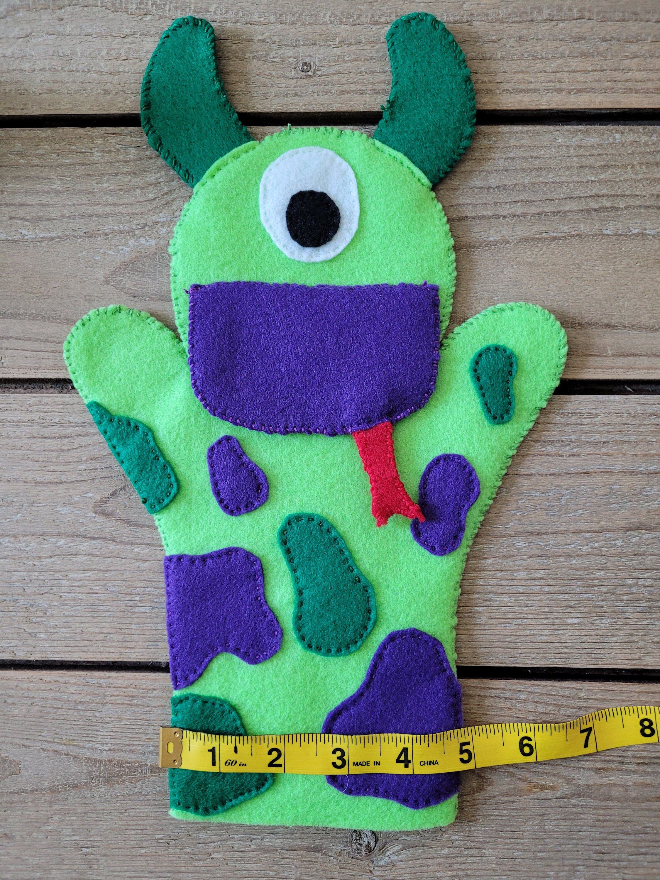 Felt Alien Hand Puppet: Kids Funny Monster Toy - Etsy