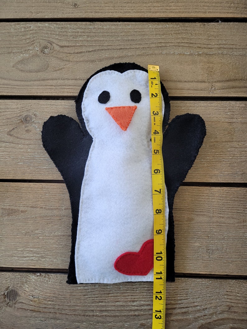 Penguin Puppet, Christmas Gift for Kids, Penguin Toy, Penguins, Felt ...