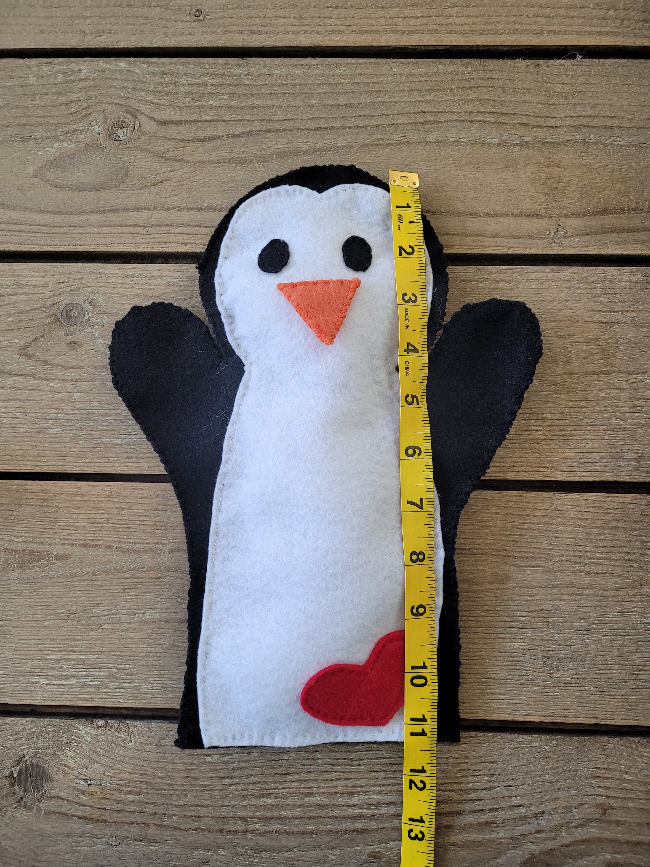 Felt Penguin Hand Puppet: Christmas Stocking Stuffer - Etsy