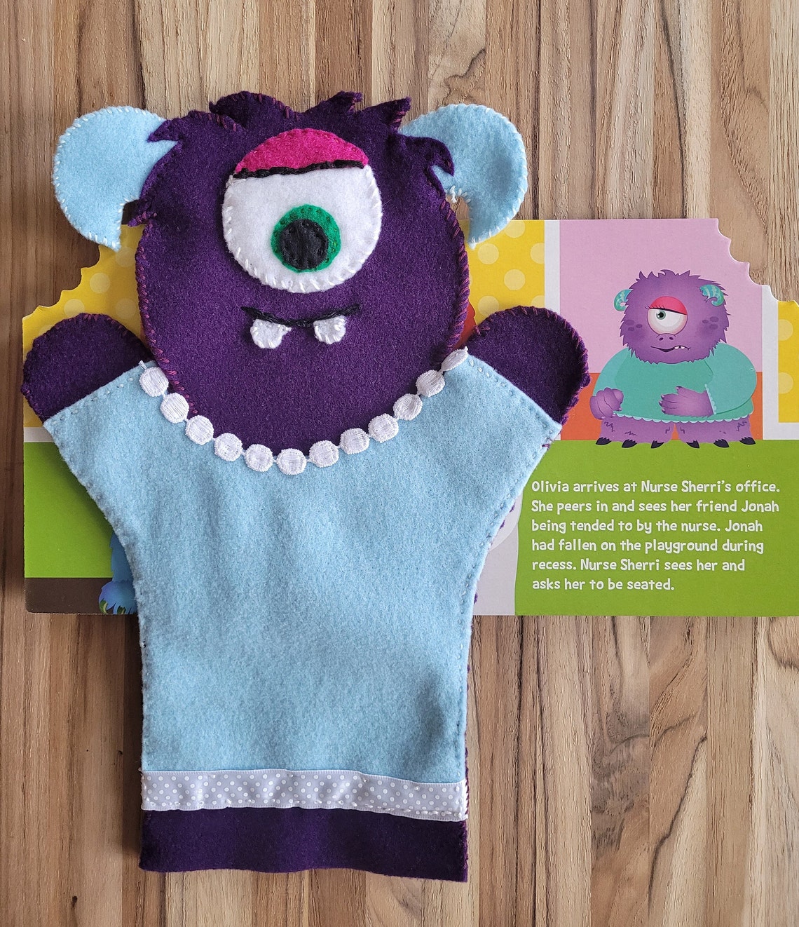 Monster Puppet Set Hand Puppet for Kids Puppet and Book Set - Etsy