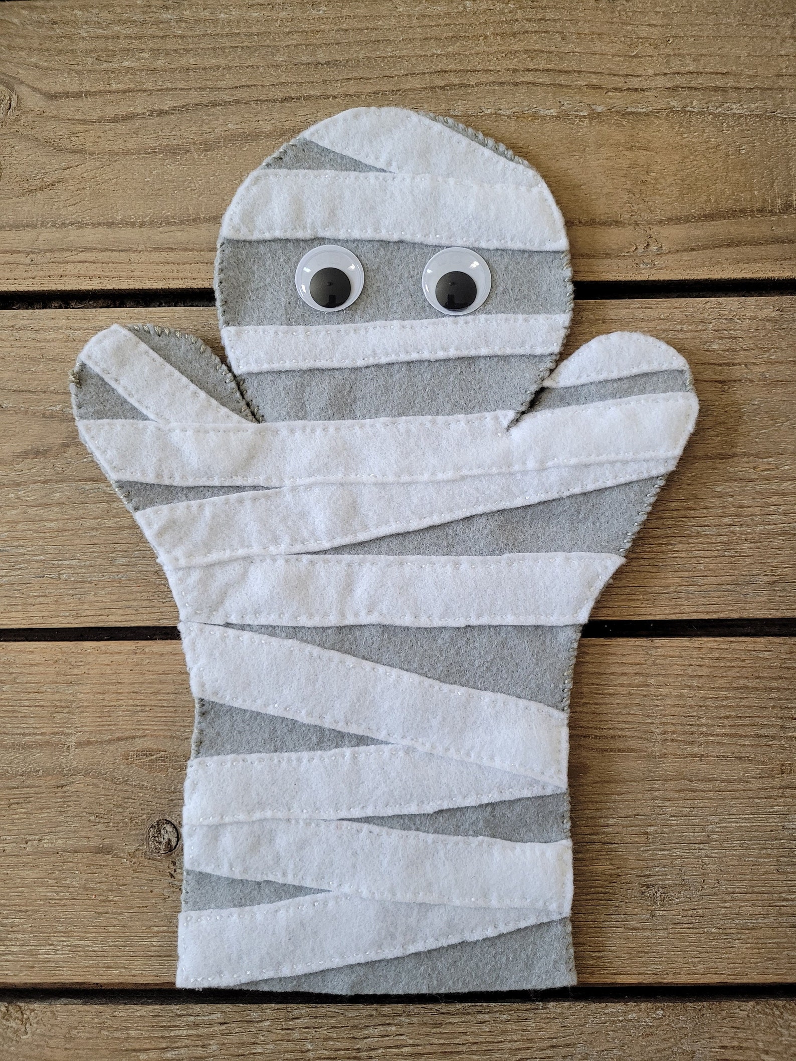 Mummy Puppet Halloween Puppet Spooky Season Boo Bag - Etsy