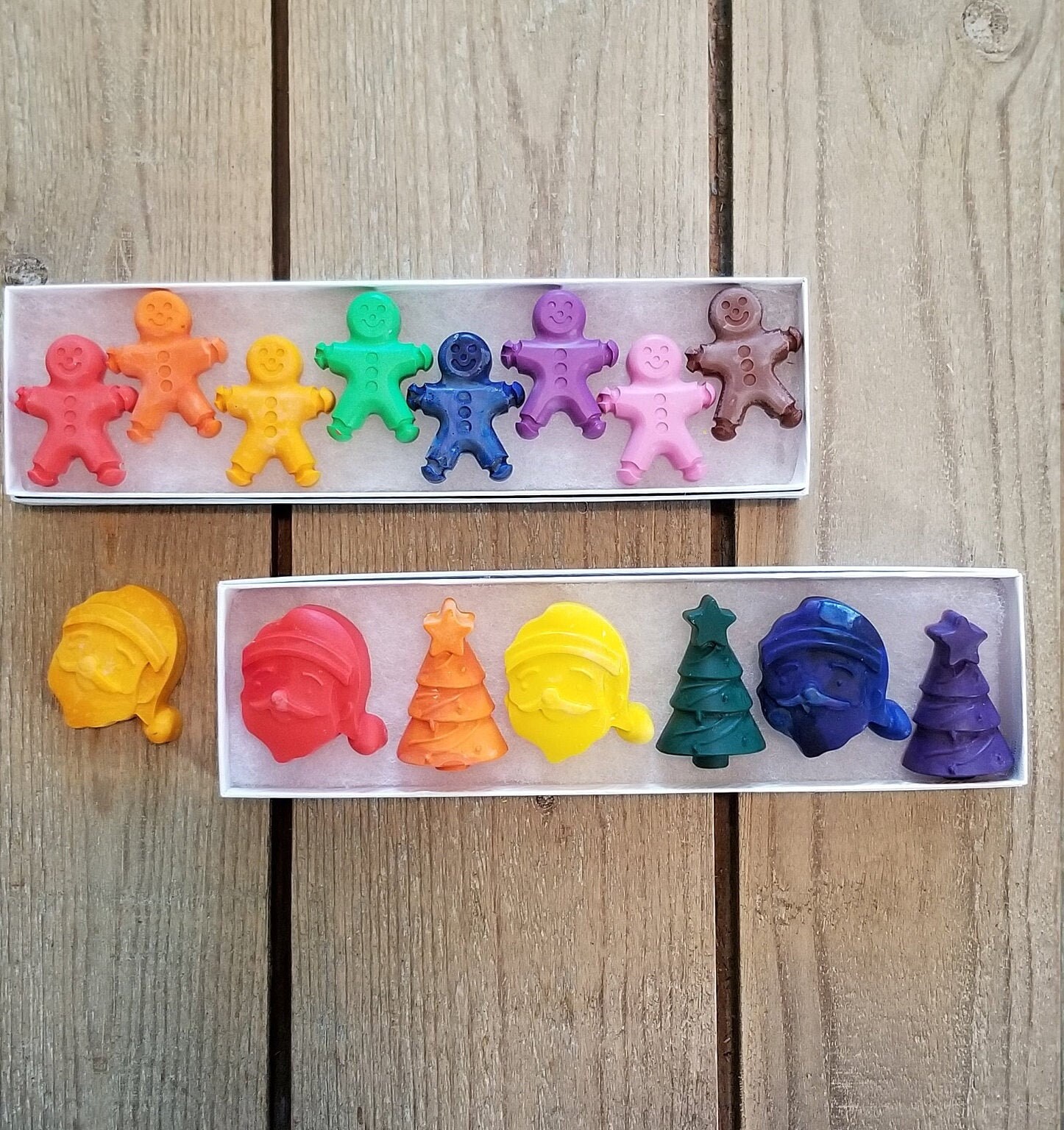 Christmas Crayons, Crayon Stocking Stuffer, Shaped Art Supplies ...