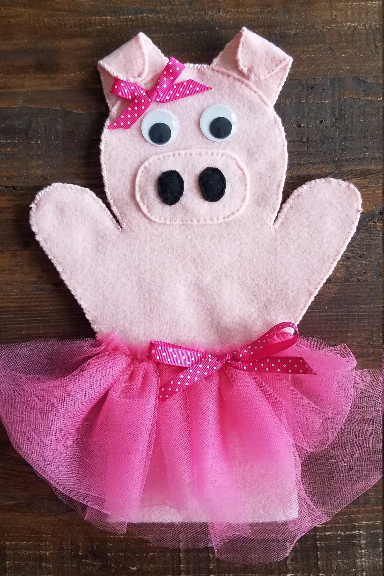Ballerina Pig Puppet, Ballerina Puppet, Pig Puppet, Felt Puppet, Kid's ...