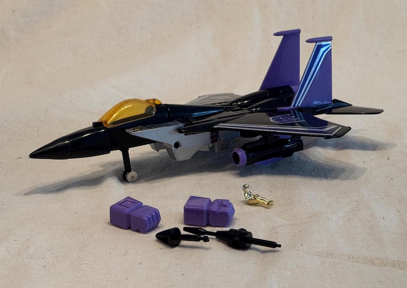 1984 Original Transformers Decepticon Skywarp F-15 Inomplete W/o Box ...