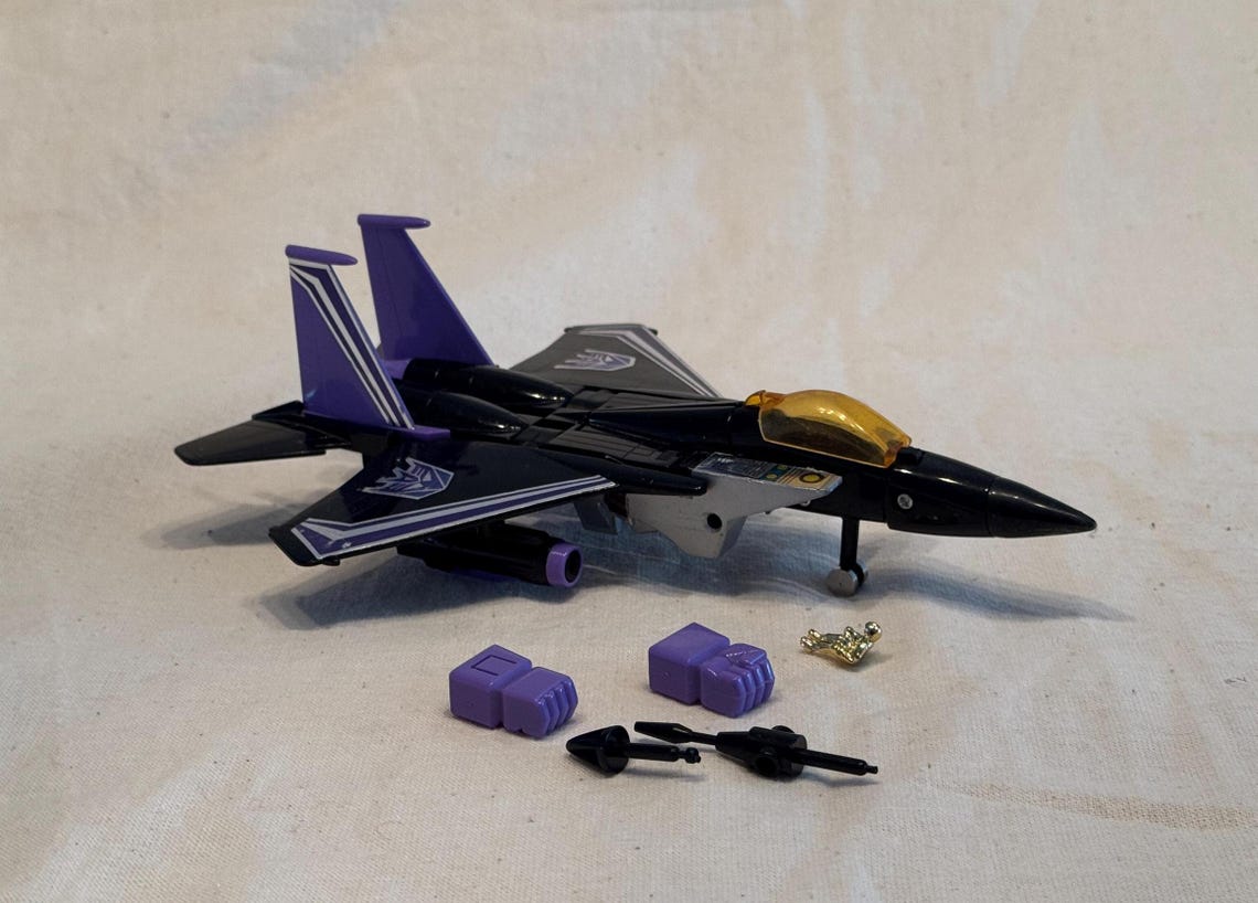 1984 Original Transformers Decepticon Skywarp F-15 Inomplete W/o Box ...