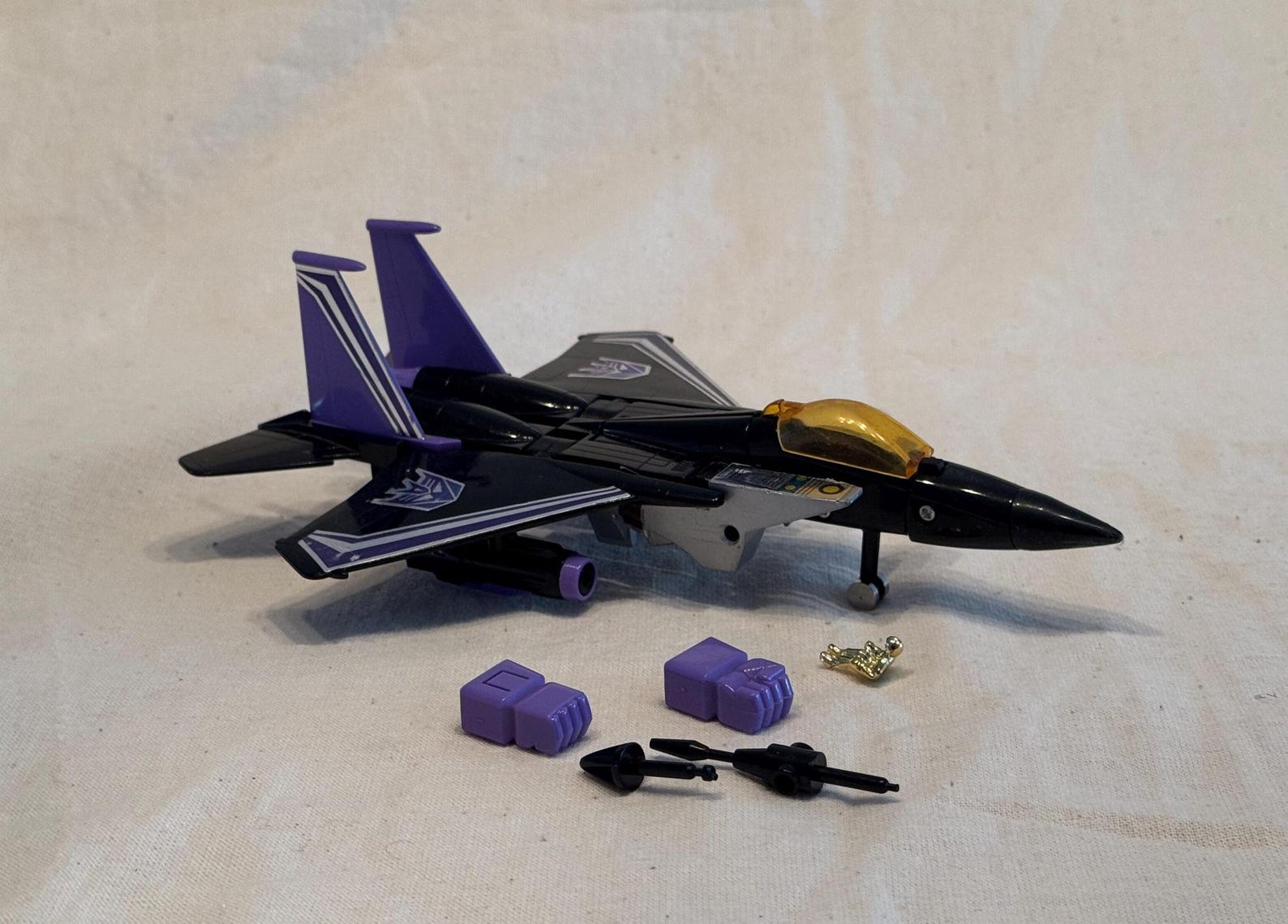 1984 Original Transformers Decepticon Skywarp F-15 Inomplete W/o Box ...