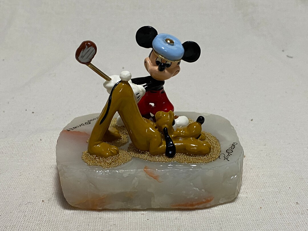 Mickey Mouse & Pluto Playing Golf - Disney - Ron Lee Figure - Limited ...