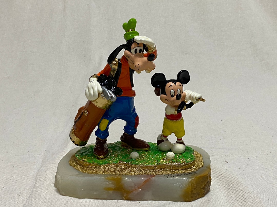 Goofy & Mickey Playing Golf, 2002 Ron Lee Sculpture, Limited Edition ...