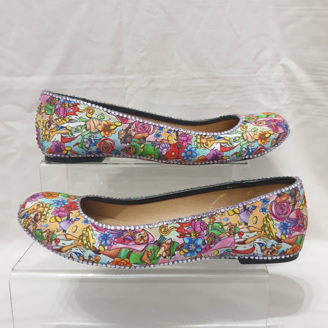 Robin Hood Inspired Ballet Shoes Ladies Flat Shoes Choose Size Friar ...