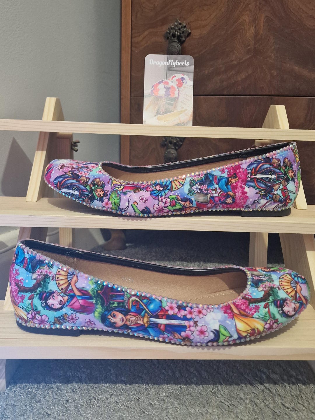 Mulan Inspired Ladies Dolly Shoes Flats Choose Your Size - Etsy
