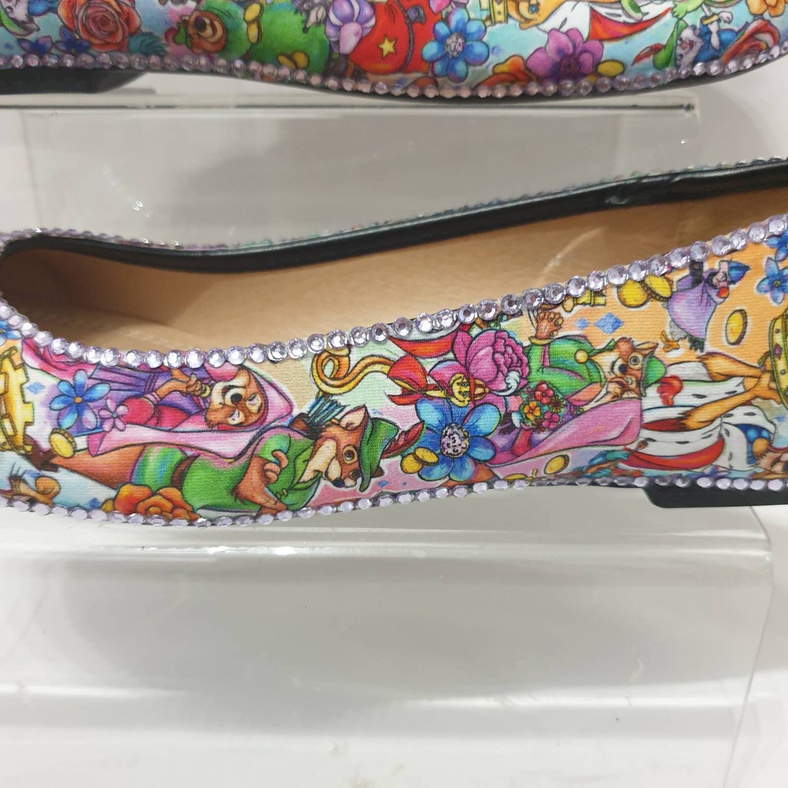 Robin Hood Inspired Ballet Shoes Ladies Flat Shoes Choose Size Friar ...
