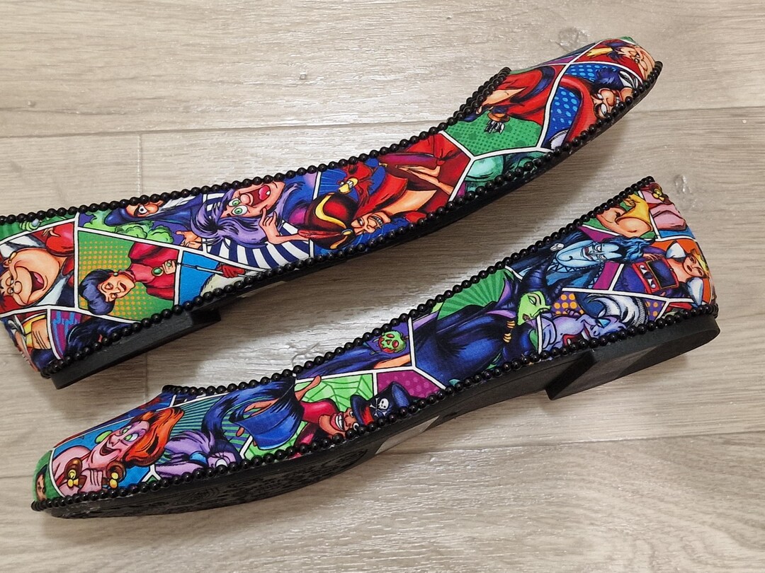 Ladies Custom Villains Inspired Flats Ballerina Shoes - Etsy