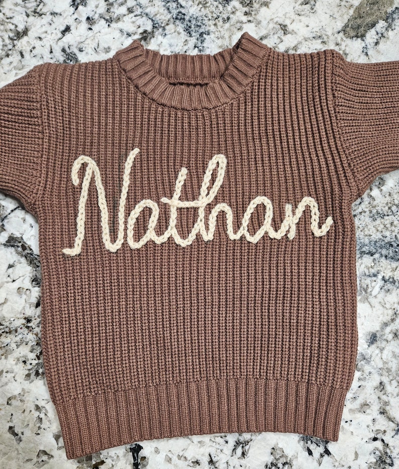Custom Embroidered Sweaters| Baby Name Announcement| Baby & Children ...