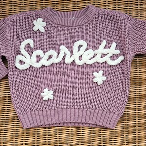 Custom Embroidered Sweaters| Baby Name Announcement| Baby & Children ...