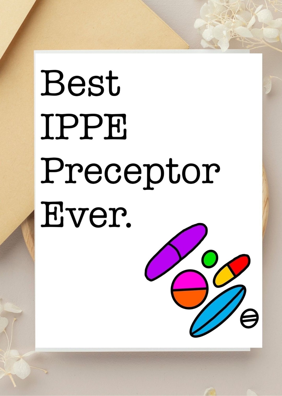 IPPE Pharmacist Preceptor Pharmacy Greeting Card, Pharmacy School ...