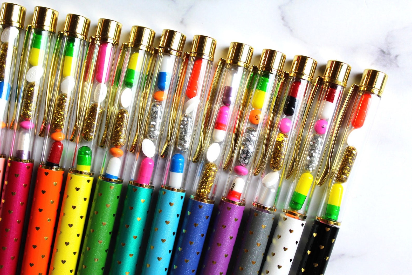 Pharmacy Pill Loaded Pens - Etsy