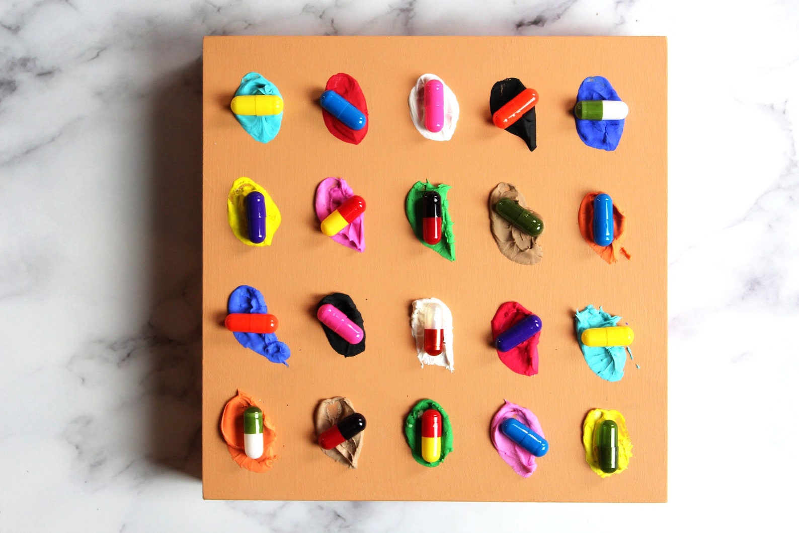 Pill Art Board - Chill Pill Resin Art Canvas - Etsy