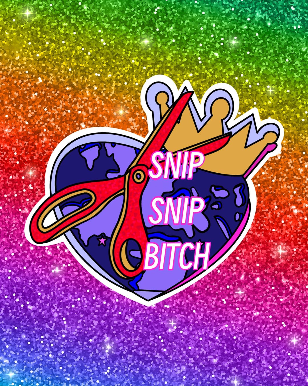 Rupaul's Drag Race All Stars Benefactress Badge Sticker - Etsy