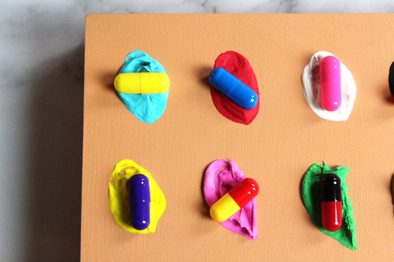 Pill Art Board - Chill Pill Resin Art Canvas - Etsy