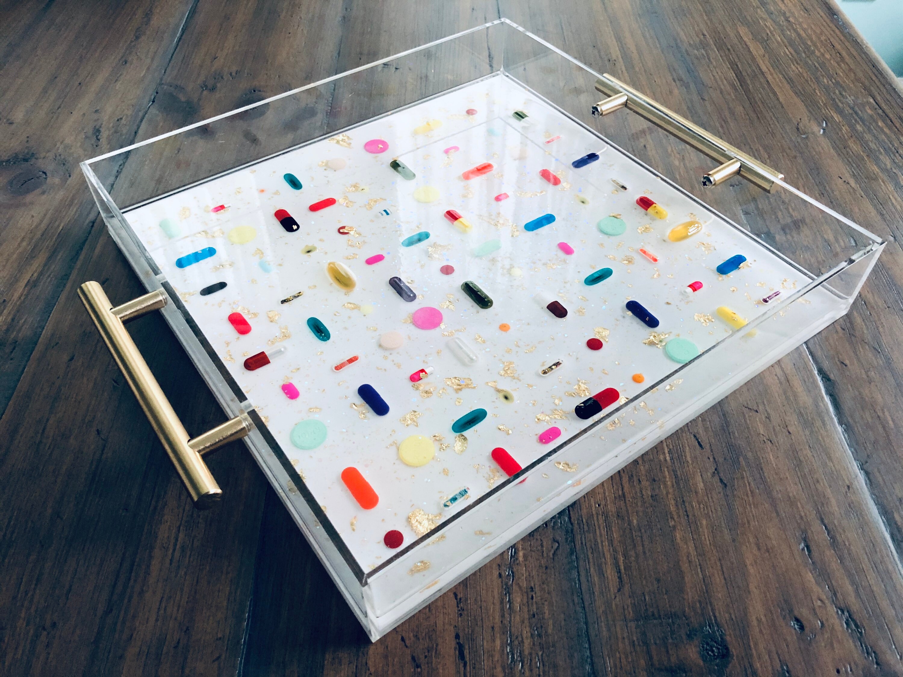 12x12 Pill Decorative Tray | Etsy