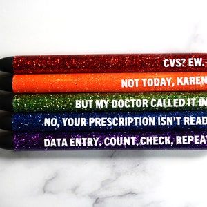 Pharmacy Phrase Glitter Pens - Retail Pharmacy Pens - Pharmacy ...