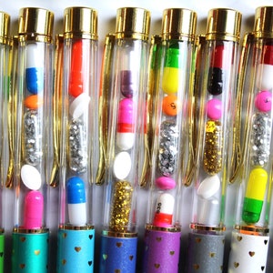 Pharmacy Pill Loaded Pens - Etsy