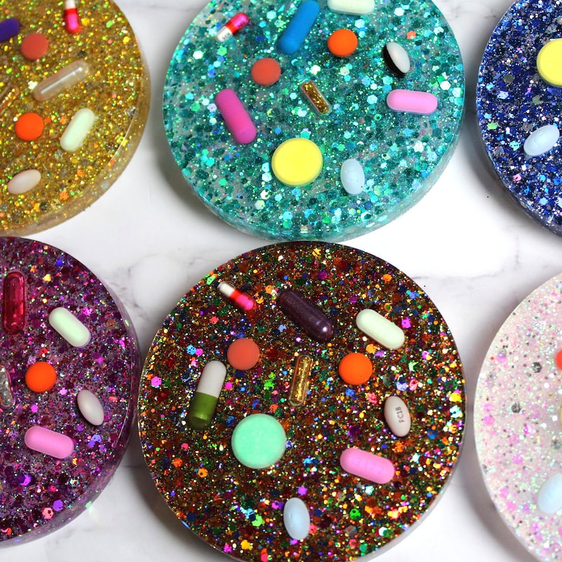 Pill Coaster - Etsy