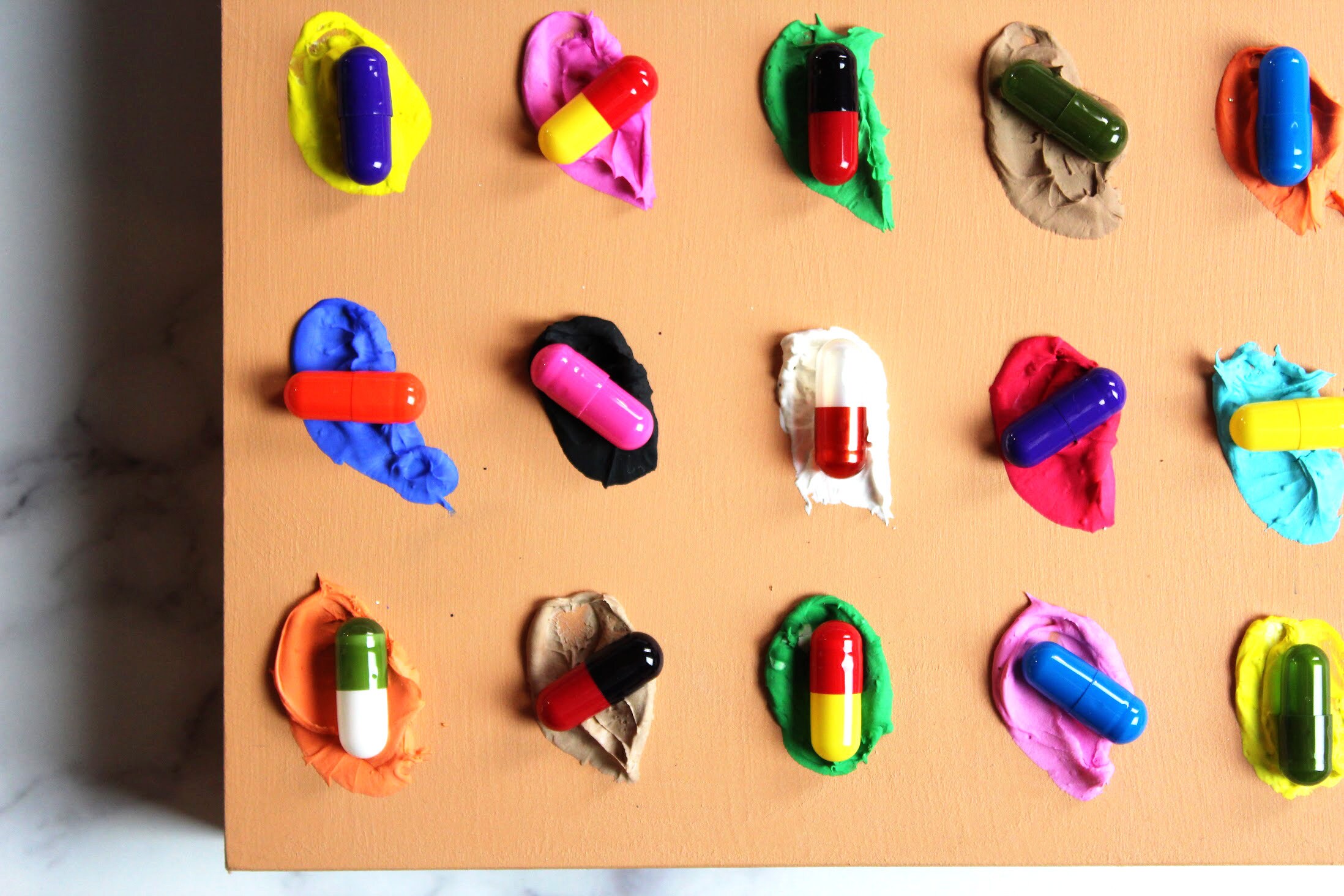 Pill Art Board - Chill Pill Resin Art Canvas - Etsy