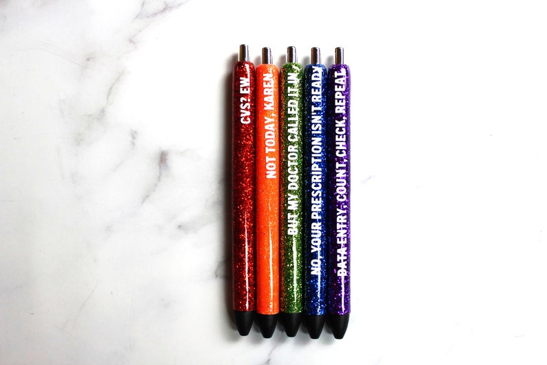 Pharmacy Phrase Glitter Pens - Retail Pharmacy Pens - Pharmacy ...