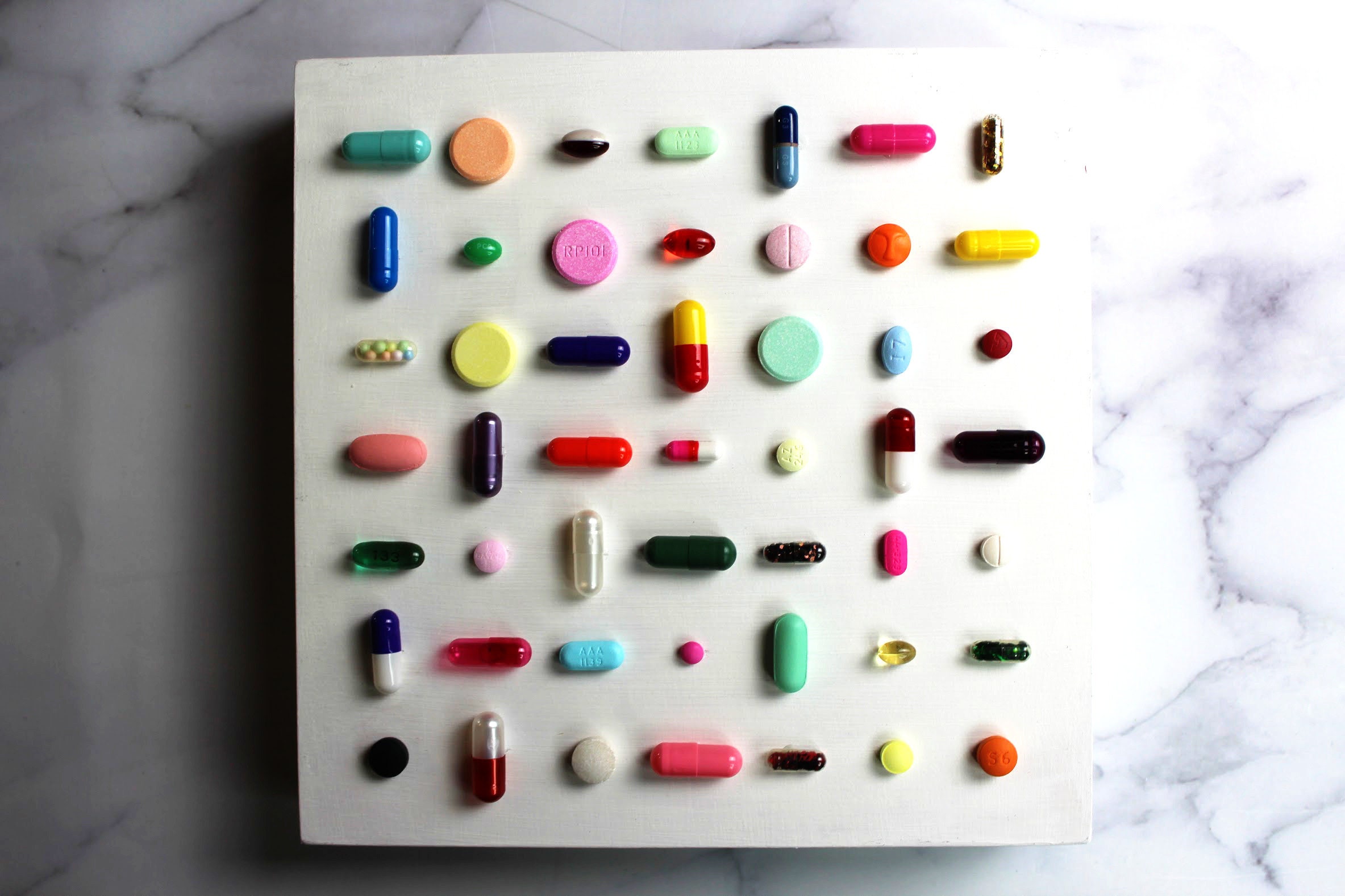 Pill Art Board - Chill Pill Resin Art Canvas - Etsy