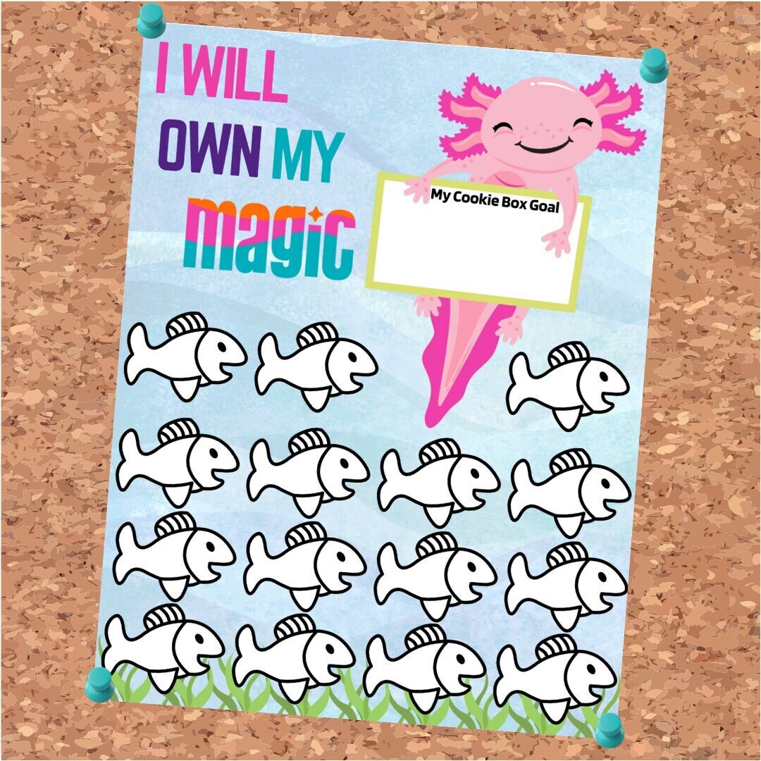 2024 Girl Scout Cookie Mascot Sales Goal Tracker, Printable, Instant ...